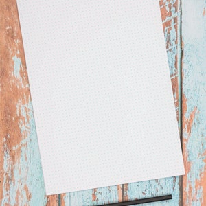 Dot Grid Paper Bundle, Printable, Fillable 6 Colors, (sizes: A4, A5 ...