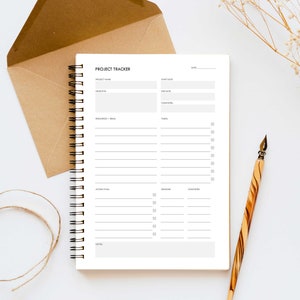 Project Tracker Organizer, Printable, Goal Planner, Productivity ...
