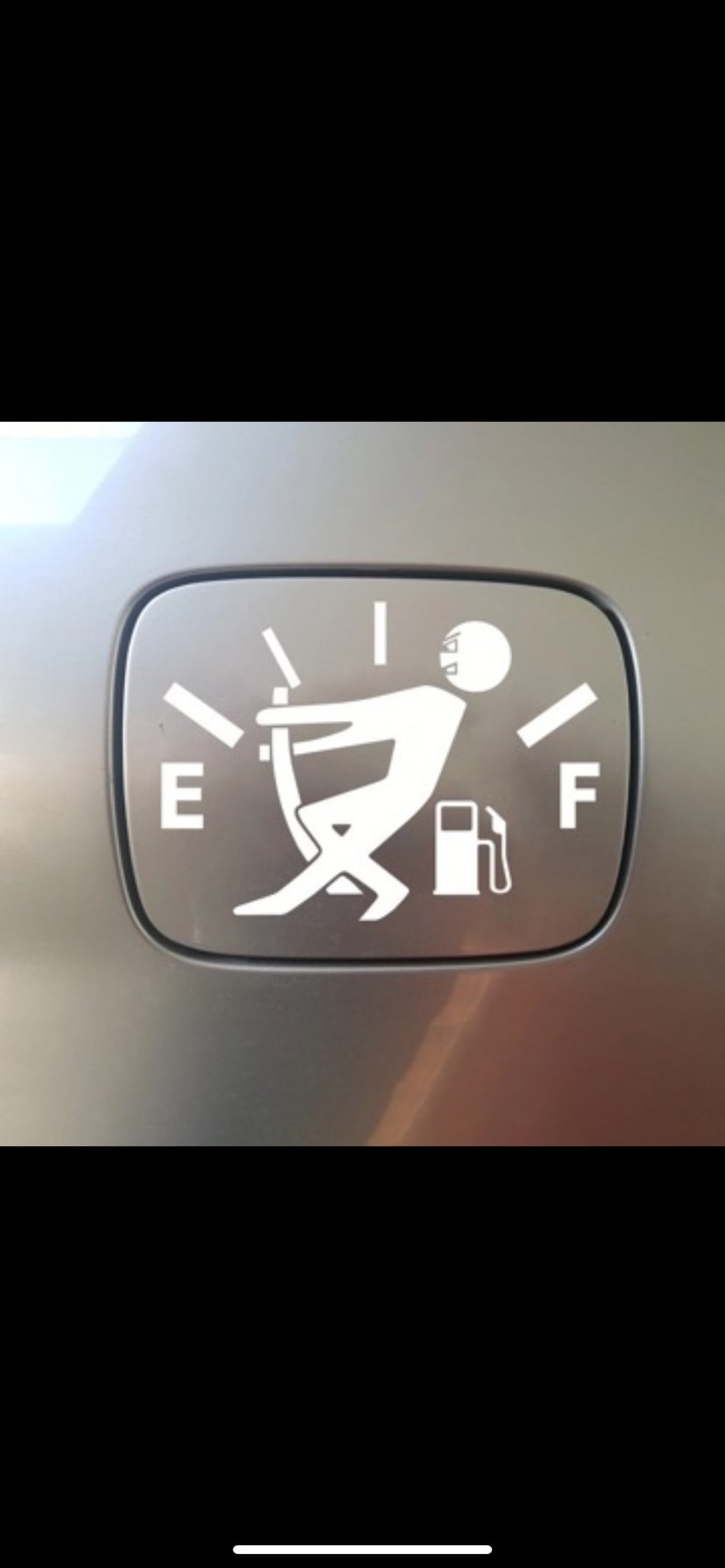 Guy Gas Gauge Decal Fuel Gauge Car Decal Running on Empty Make the Gas ...