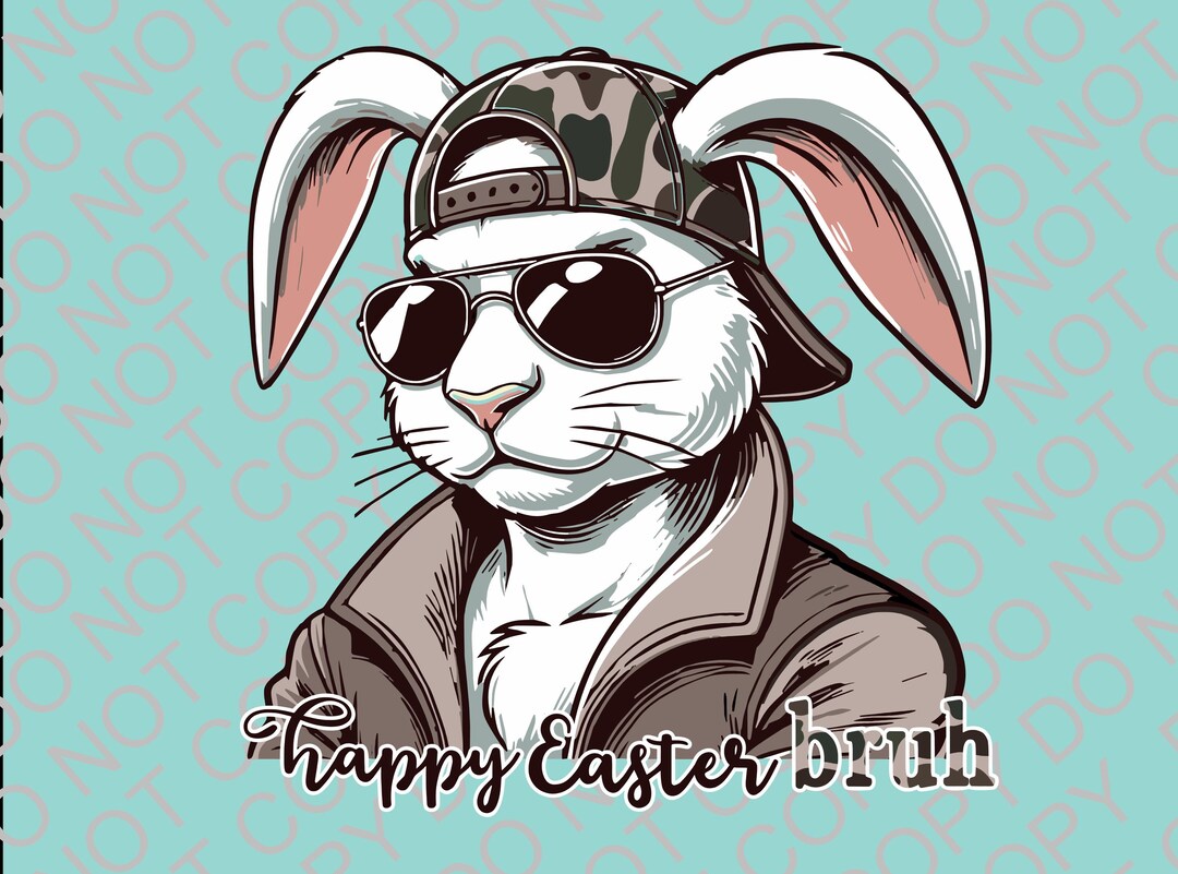 Camo Happy Easter Bruh, Camo Easter Png - Etsy