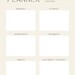 5 Color Weekly Planner Printable, Minimalist Weekly Schedule, Week at a ...