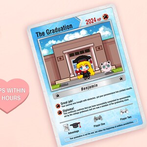 Pokemon Graduation Commemorative Card, Custom Pokemon Graduation Gift ...