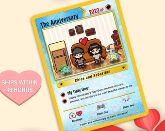 Custom Pokémons Card Valentine - Etsy