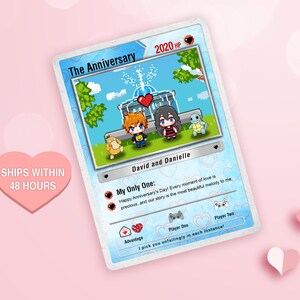 Hand Painted Commemorative Cards Based on Pokemon Designs, Valentine's ...