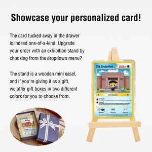 Pokemon Graduation Commemorative Card, Custom Pokemon Graduation Gift ...