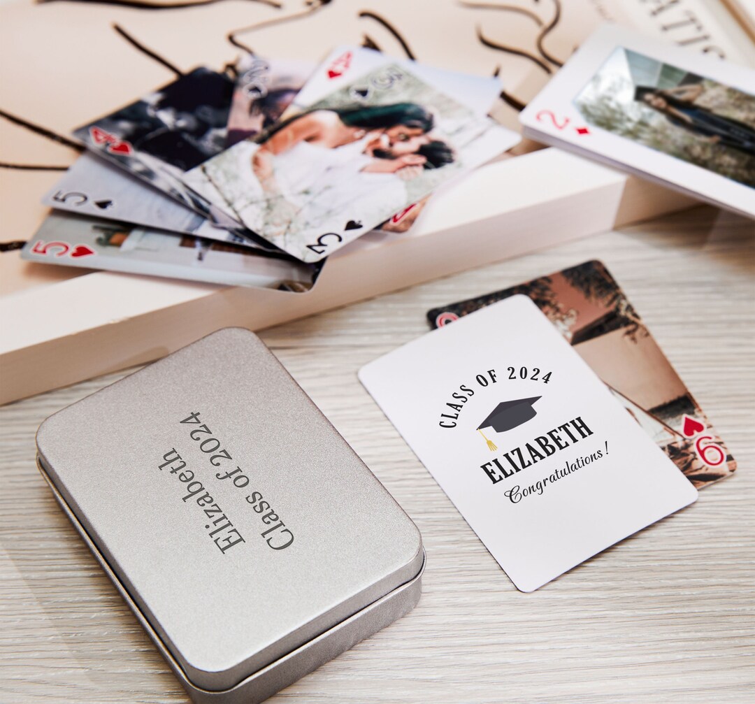 Graduation Guest Book Alternatives Playing Cards, Personalized ...