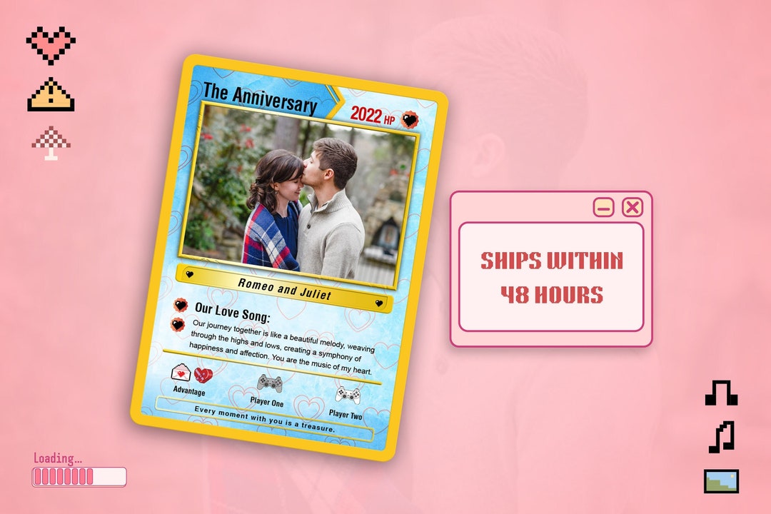 Custom Pokemon Couples Card, Couple Photo Game Card Idea, Original ...