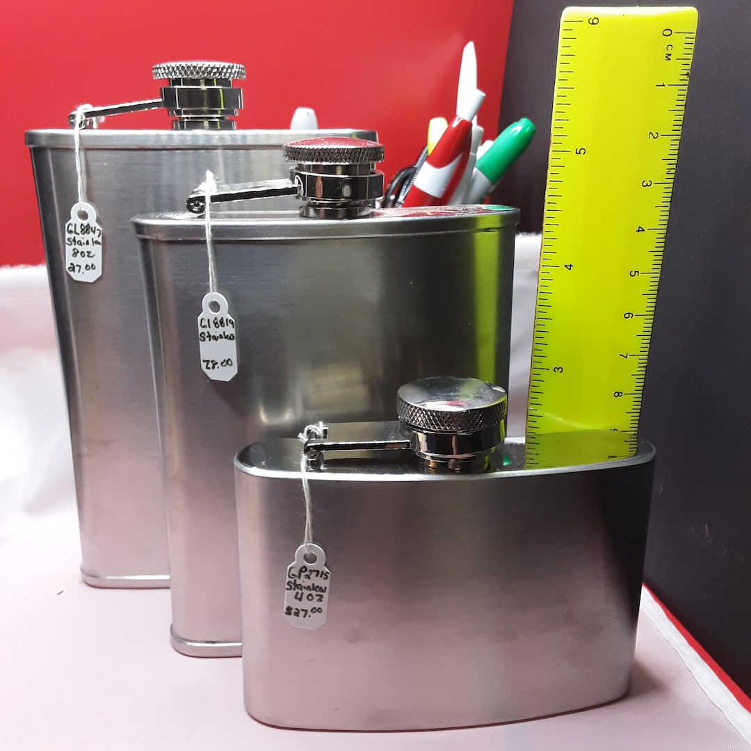 Set of 3 Flasks - Etsy