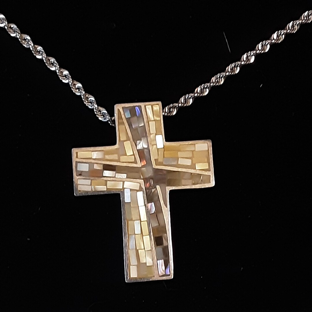 Abalone Shell Cross - Etsy