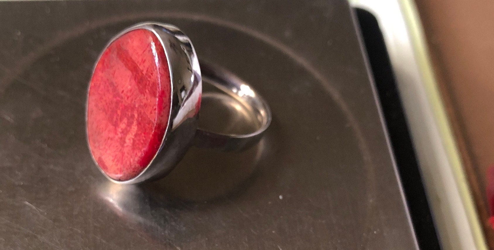 Sterling Jasper Ring - Etsy