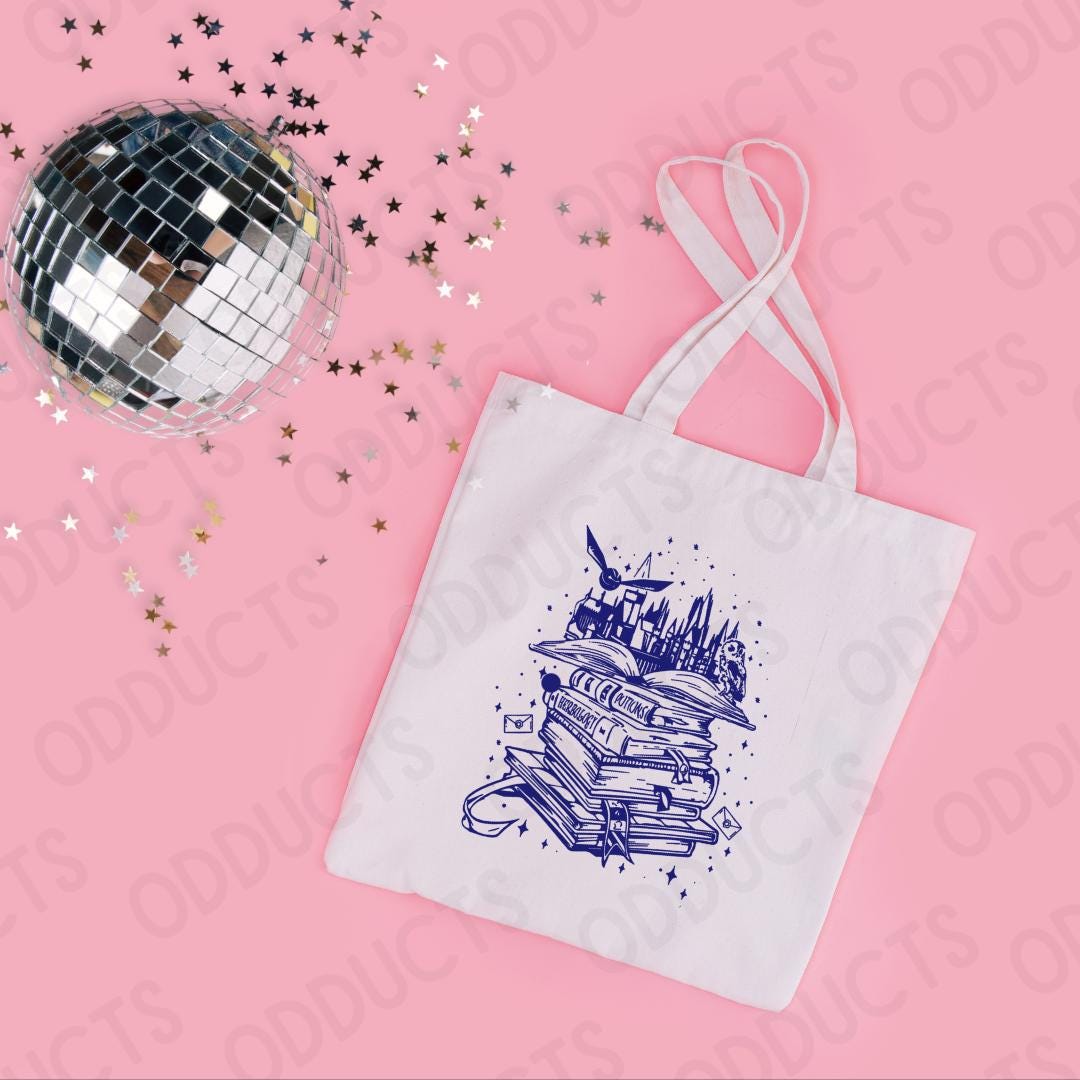 Harry Potter Book Stack Tote - Etsy