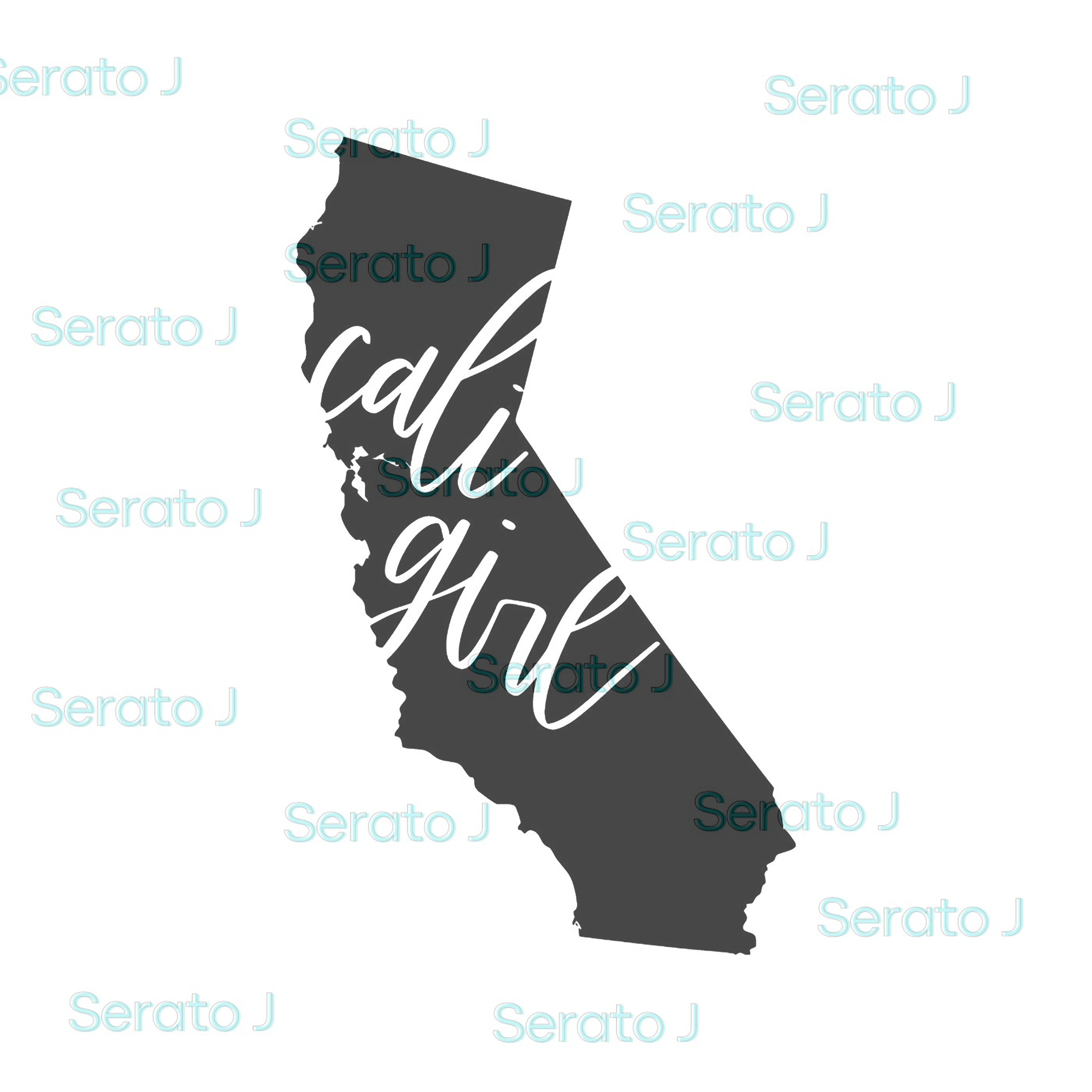 Cali Girl SVG, PNG Cut File, File for Cricut, Silhouette,digital ...