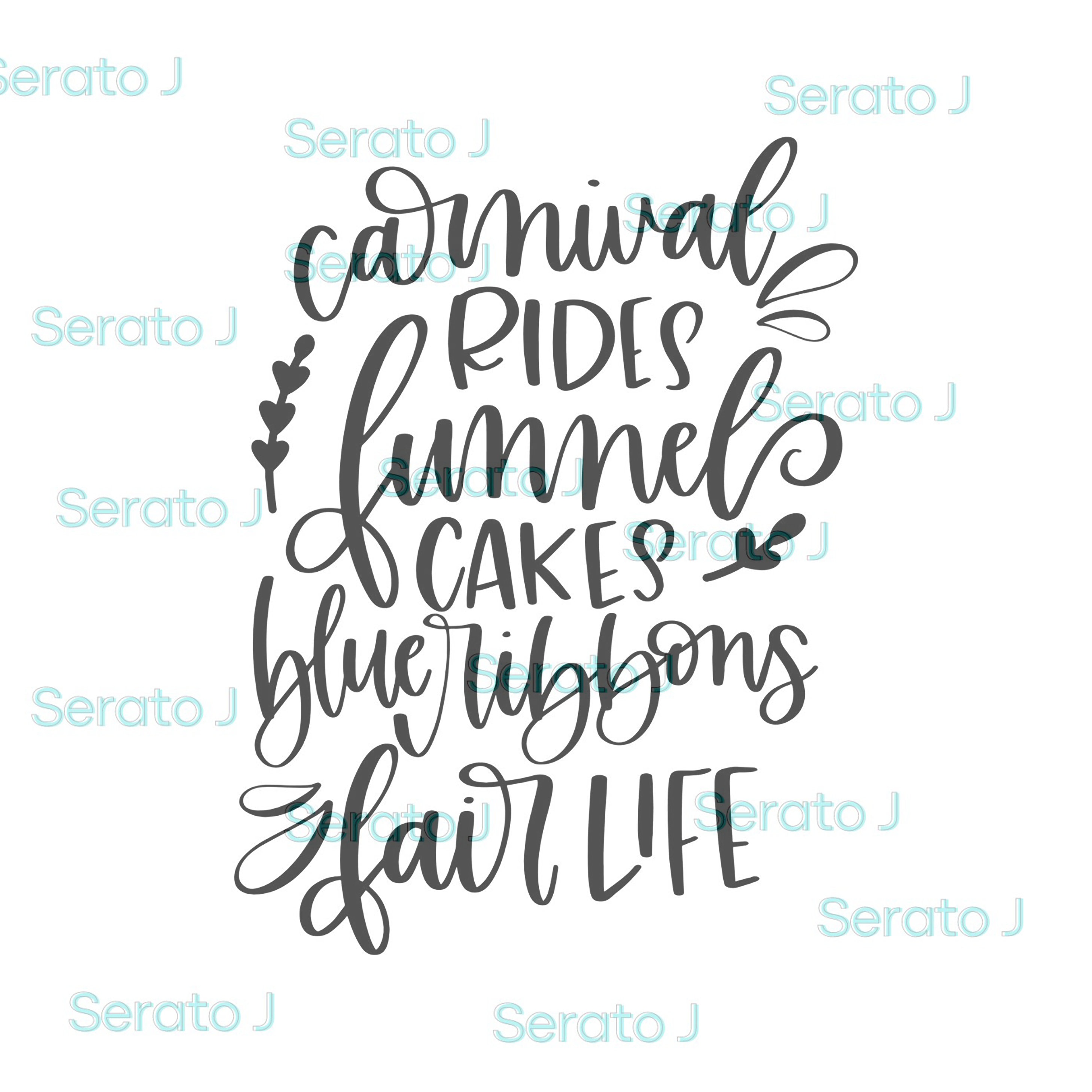 Carnival Rides Funnel Cakes SVG, PNG Cut File, File for Cricut ...