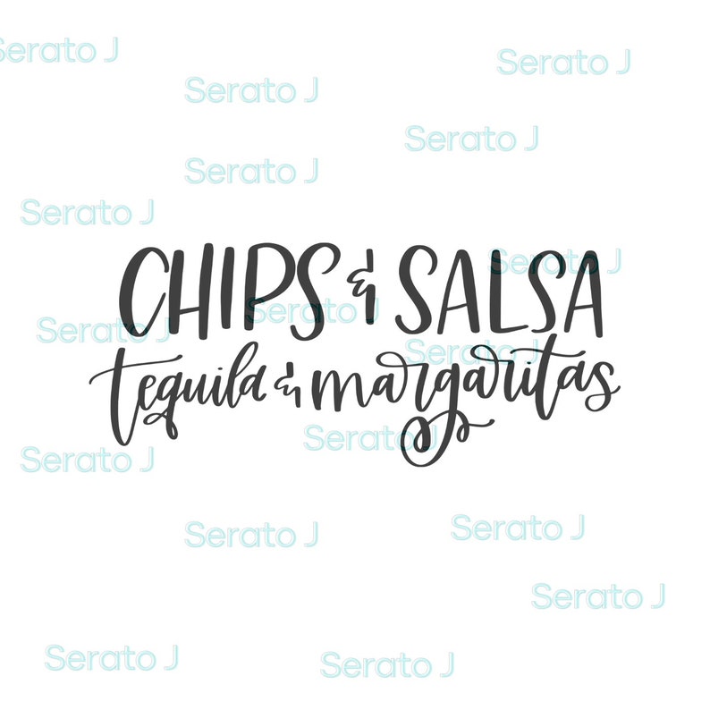 Chips Salsa Tequila Margarita SVG, PNG Cut File, File for Cricut ...