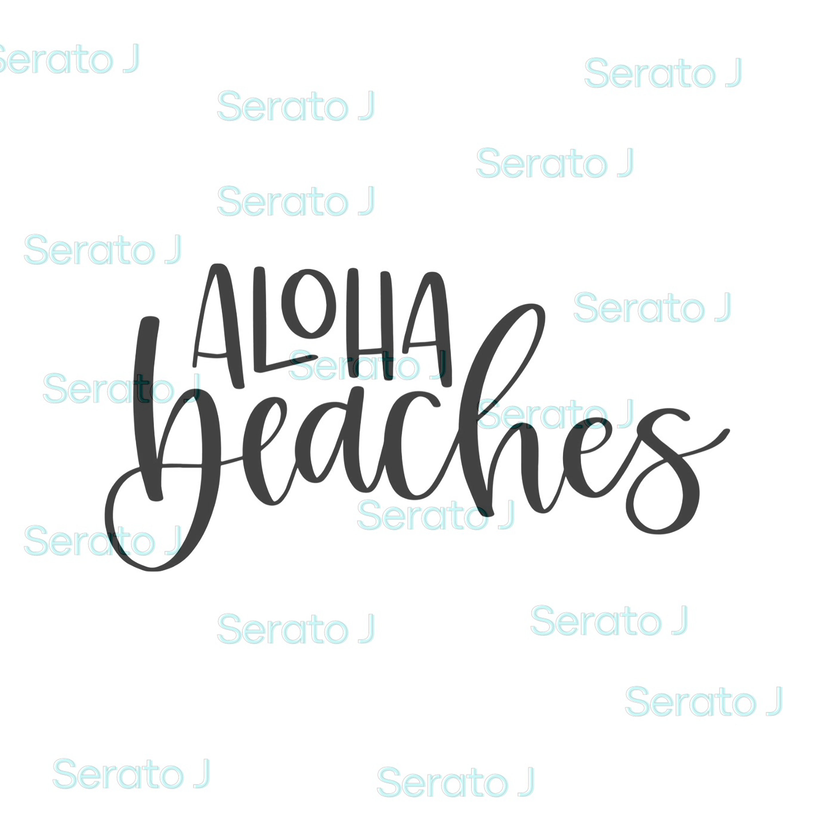 Aloha Beaches PNG Cut File, File for Cricut, Silhouette,digital ...