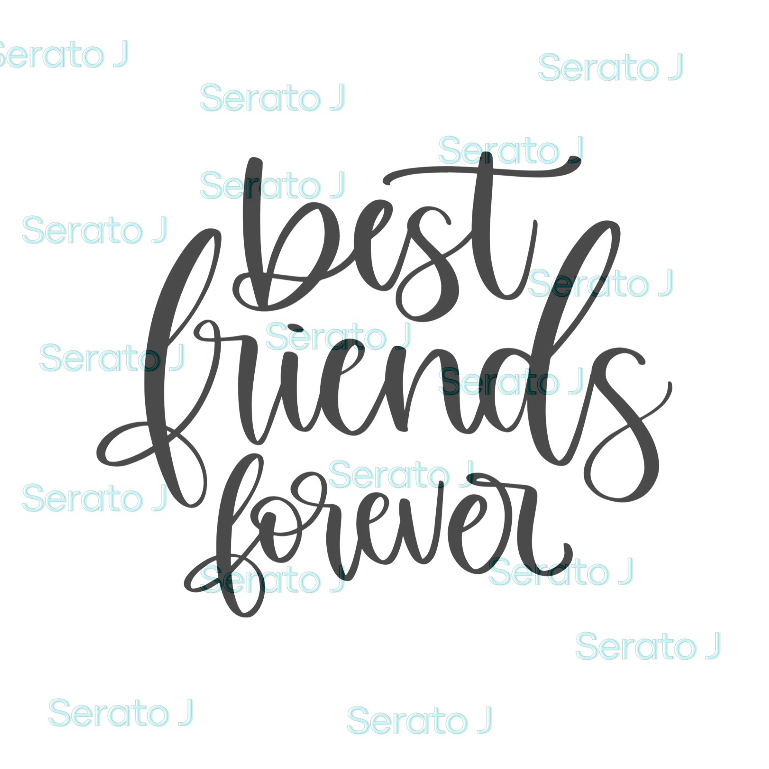Best Friends Forever SVG, PNG Cut File, File for Cricut, Silhouette ...