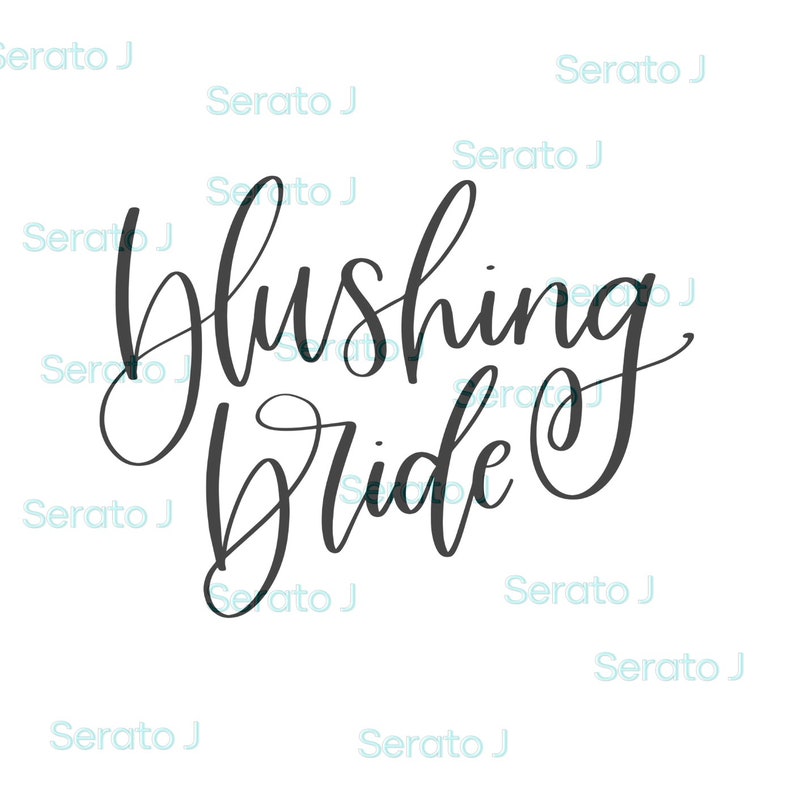 Blushing Bride SVG, archivo de corte PNG, archivo para cricut, silueta ...