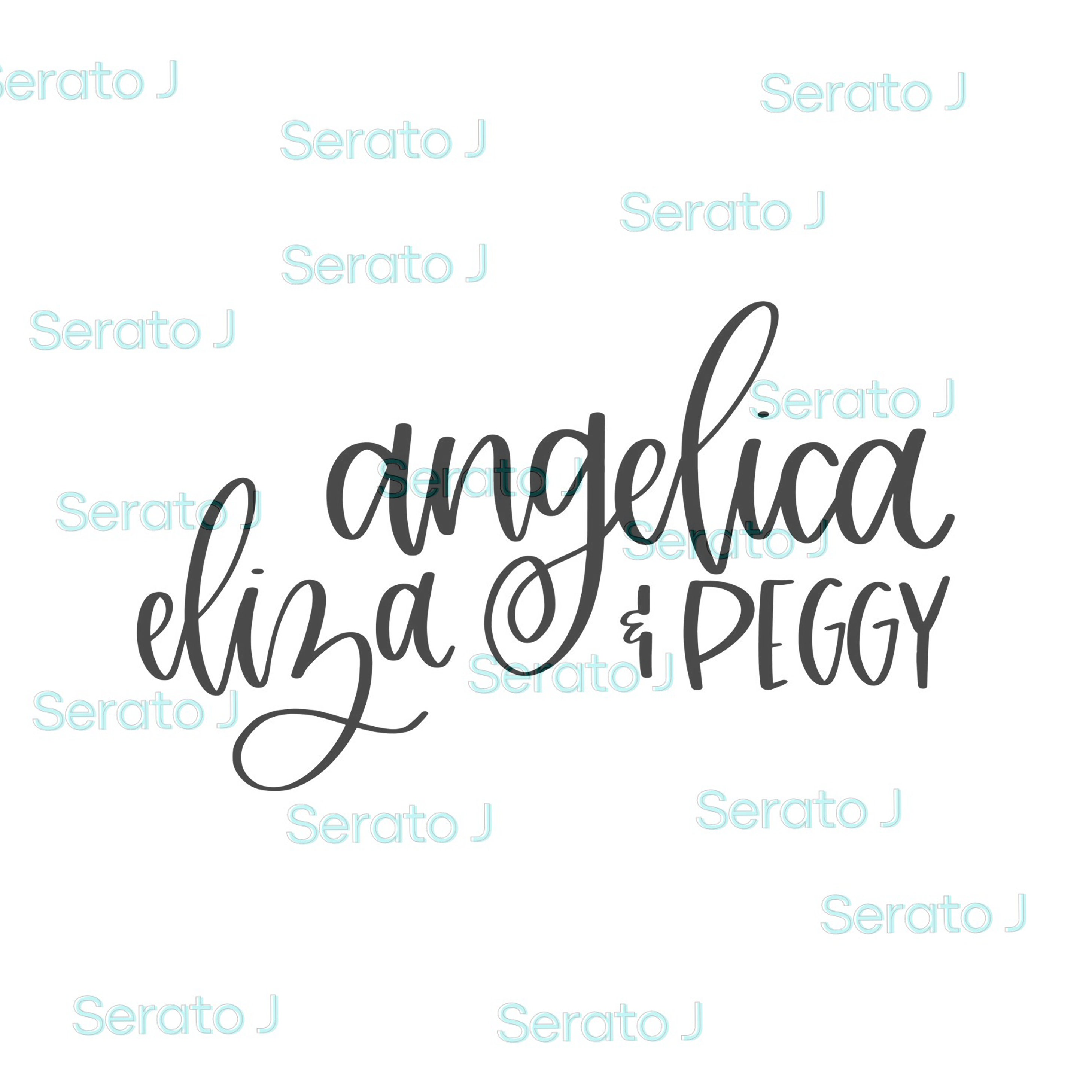 Angelica Eliza and Peggy SVG, PNG Cut File, File for Cricut, Silhouette ...