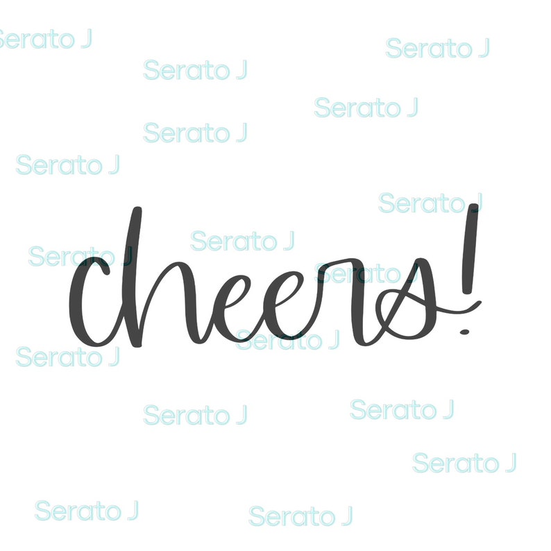 Cheers SVG, PNG Cut File, File for Cricut, Silhouette,digital Download ...