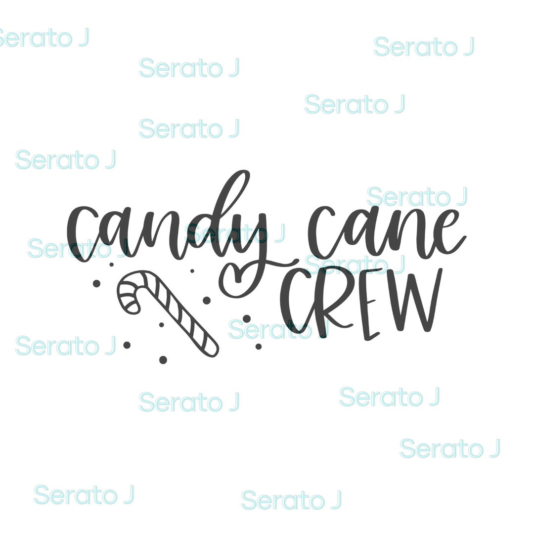 Candy Cane Crew SVG, PNG Cut File, File for Cricut, Silhouette,digital ...