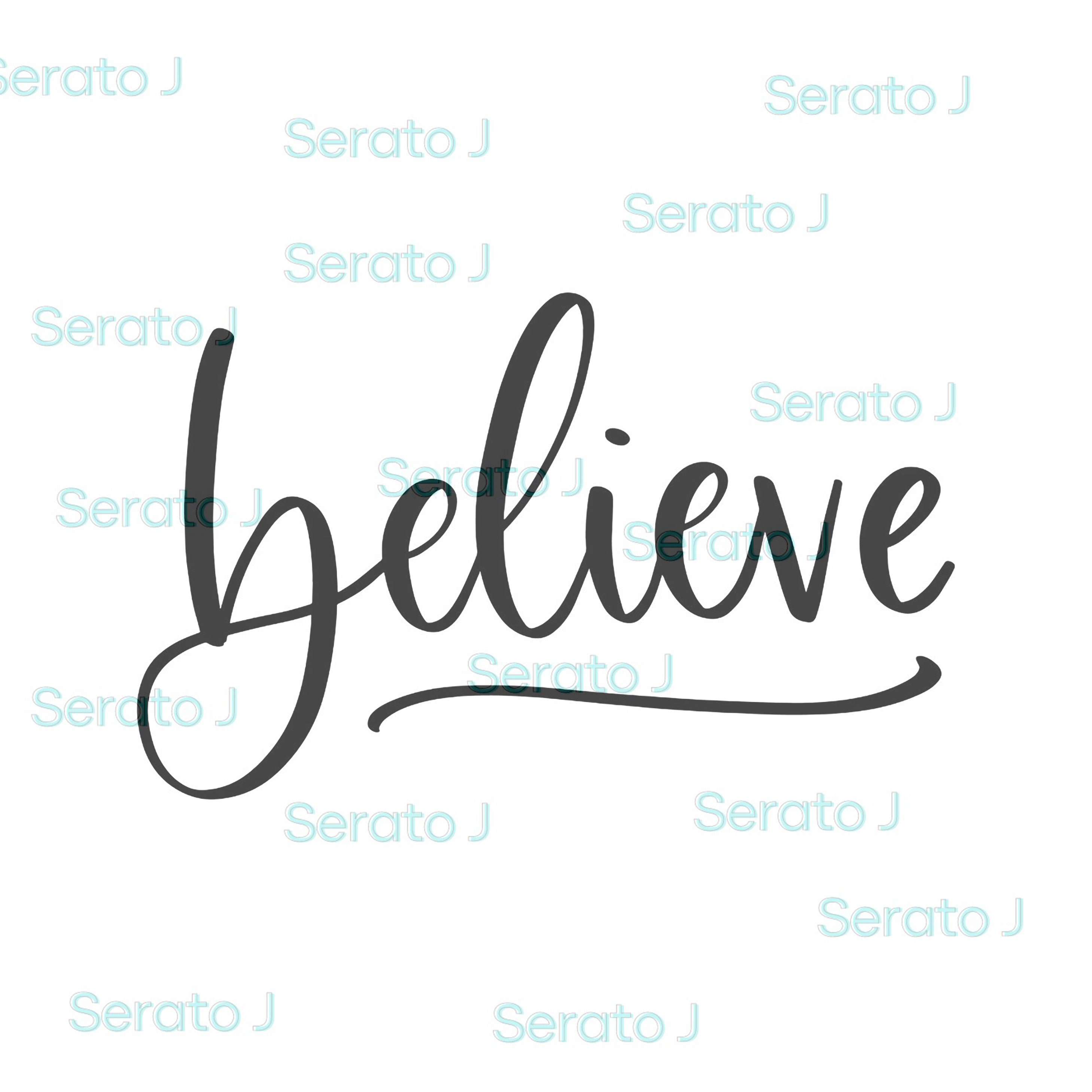 Believe SVG, PNG Cut File, File for Cricut, Silhouette,digital Download ...