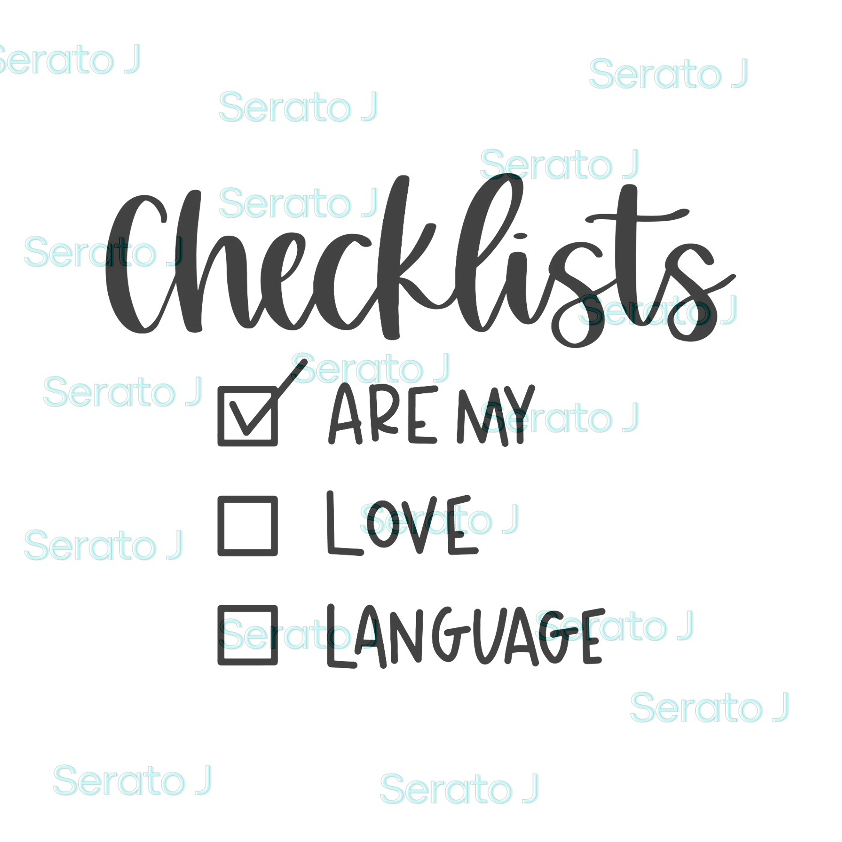Checklists SVG, PNG Cut File, File for Cricut, Silhouette,digital ...