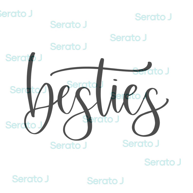 Besties SVG, PNG Cut File, File for Cricut, Silhouette,digital Download ...