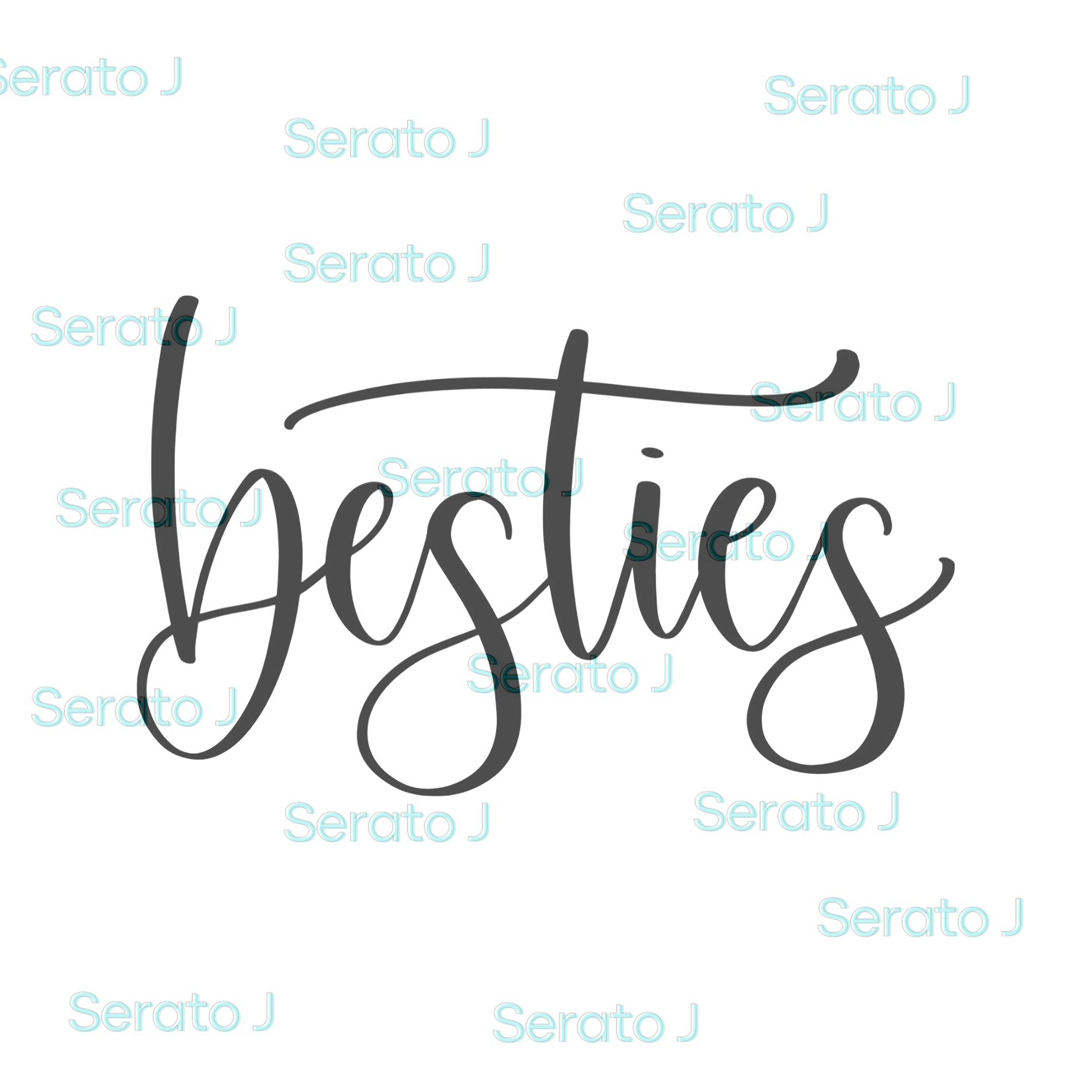 Besties SVG, PNG Cut File, File for Cricut, Silhouette,digital Download ...