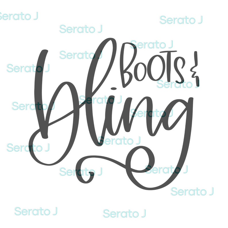 Boots and Bling SVG, PNG Cut File, File for Cricut, Silhouette,digital ...