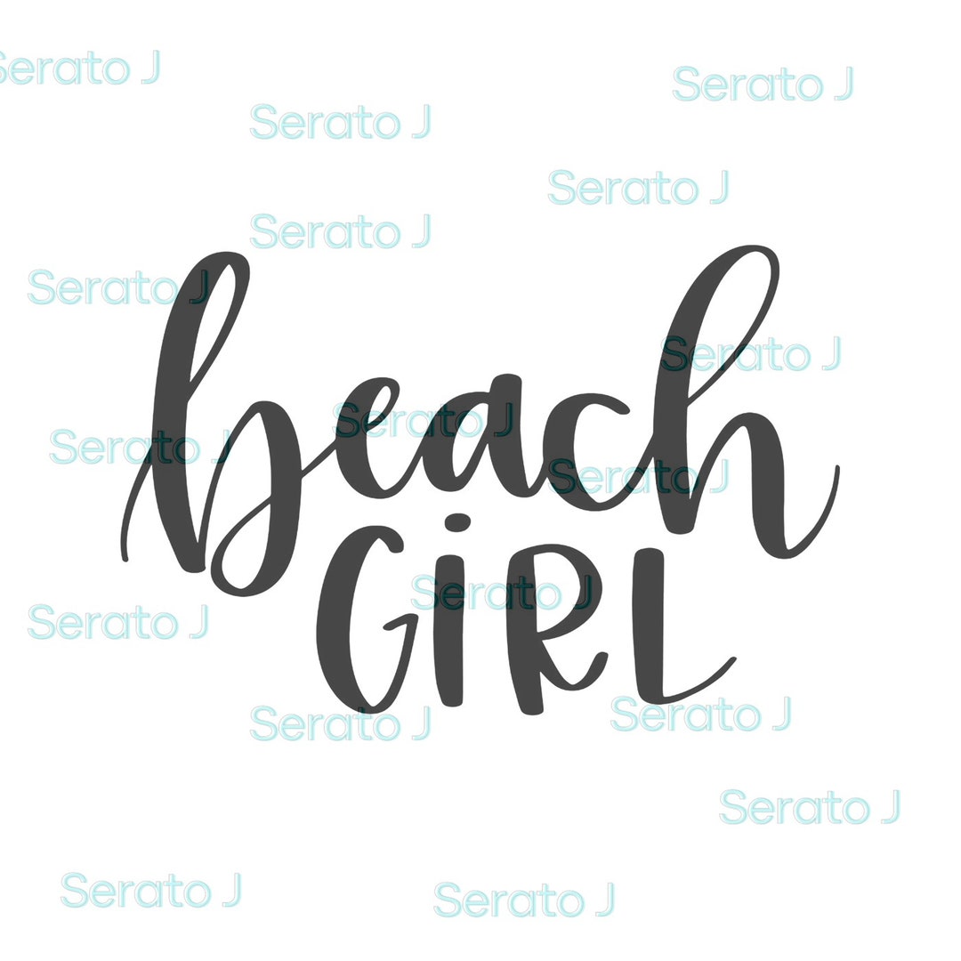 Beach Girl SVG, PNG Cut File, File for Cricut, Silhouette,digital ...