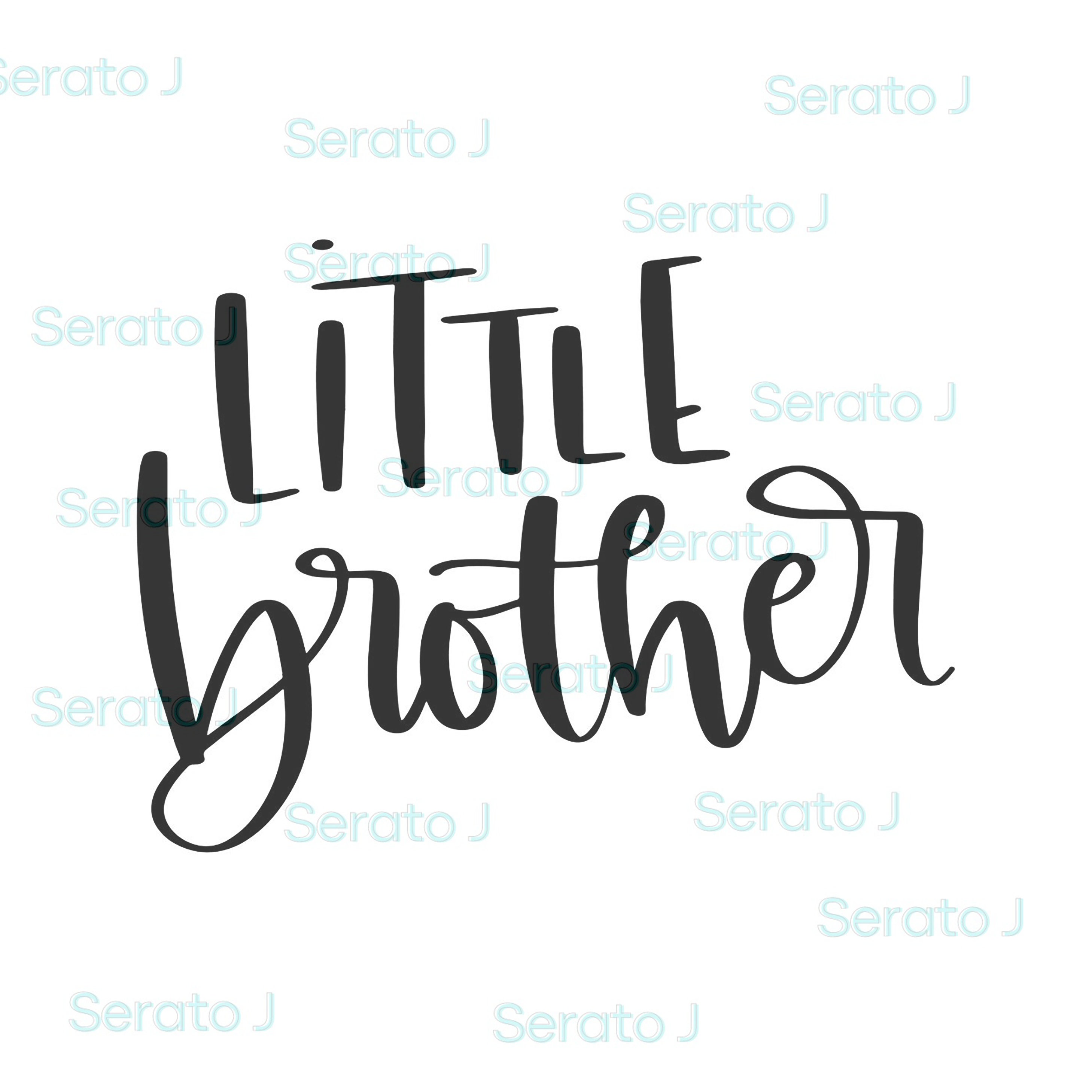 Little Brother SVG, PNG Cut File, File for Cricut, Silhouette,digital ...