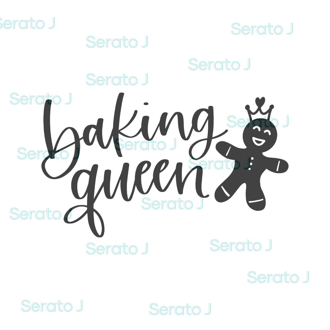 Baking Queen SVG, PNG Cut File, File for Cricut, Silhouette,digital ...