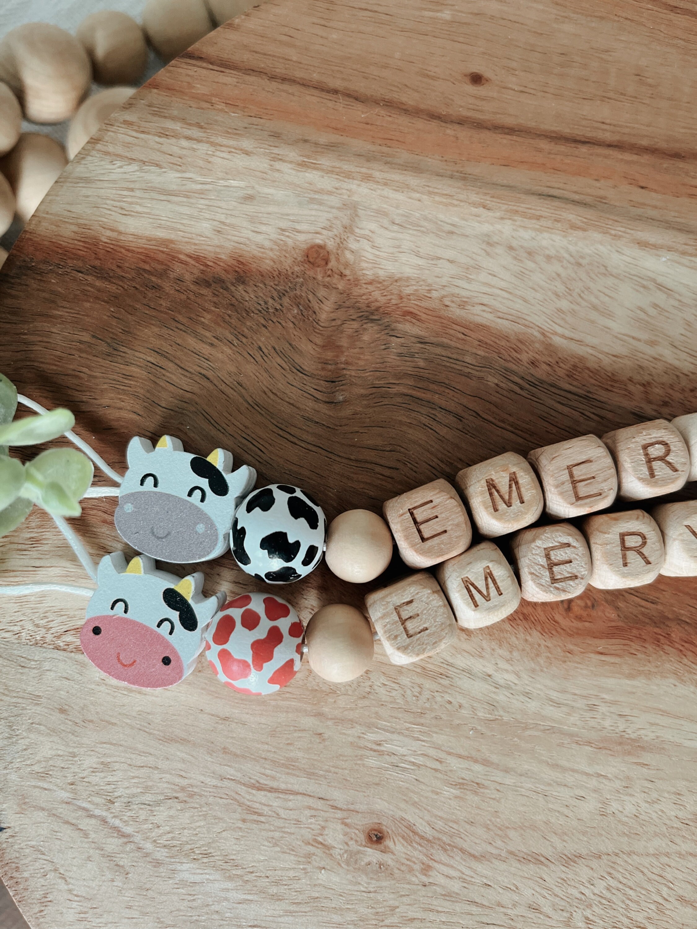 Cow Print Pacifier Clip, Custom Farm Pacifier, Animal Print Pacifier ...