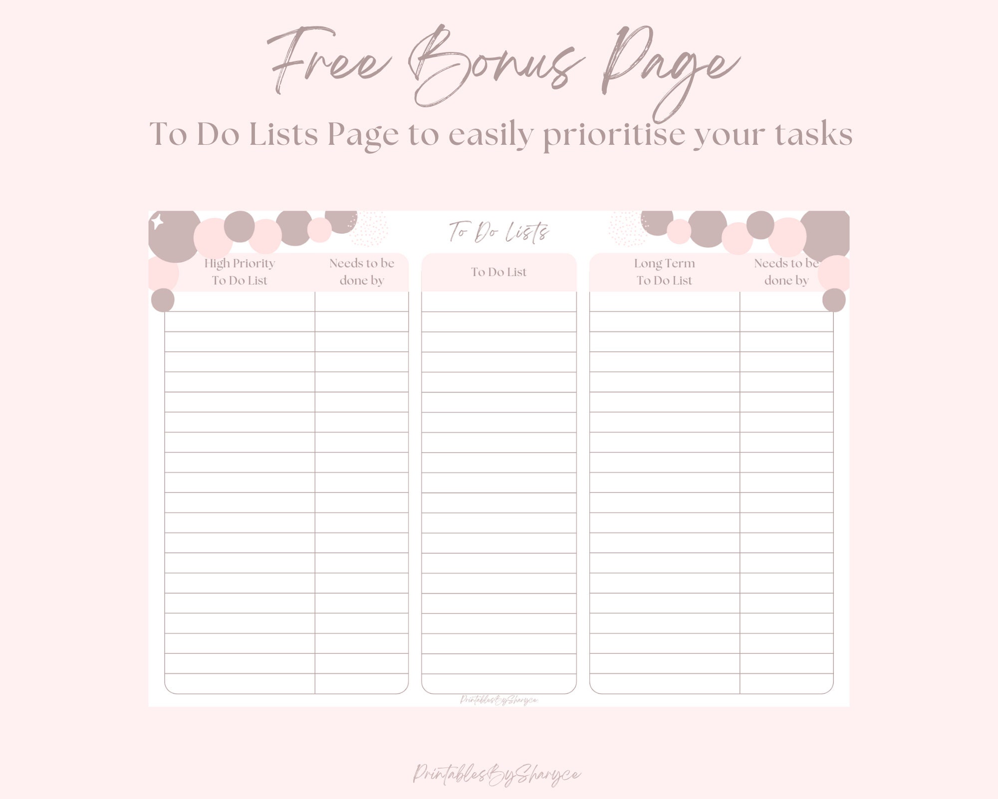 Weekly Planner Printable Aesthetic Design Landscape Instant Download A4 ...