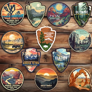 Yellowstone National Park Vinyl Sticker | Waterproof Decal for Laptops ...