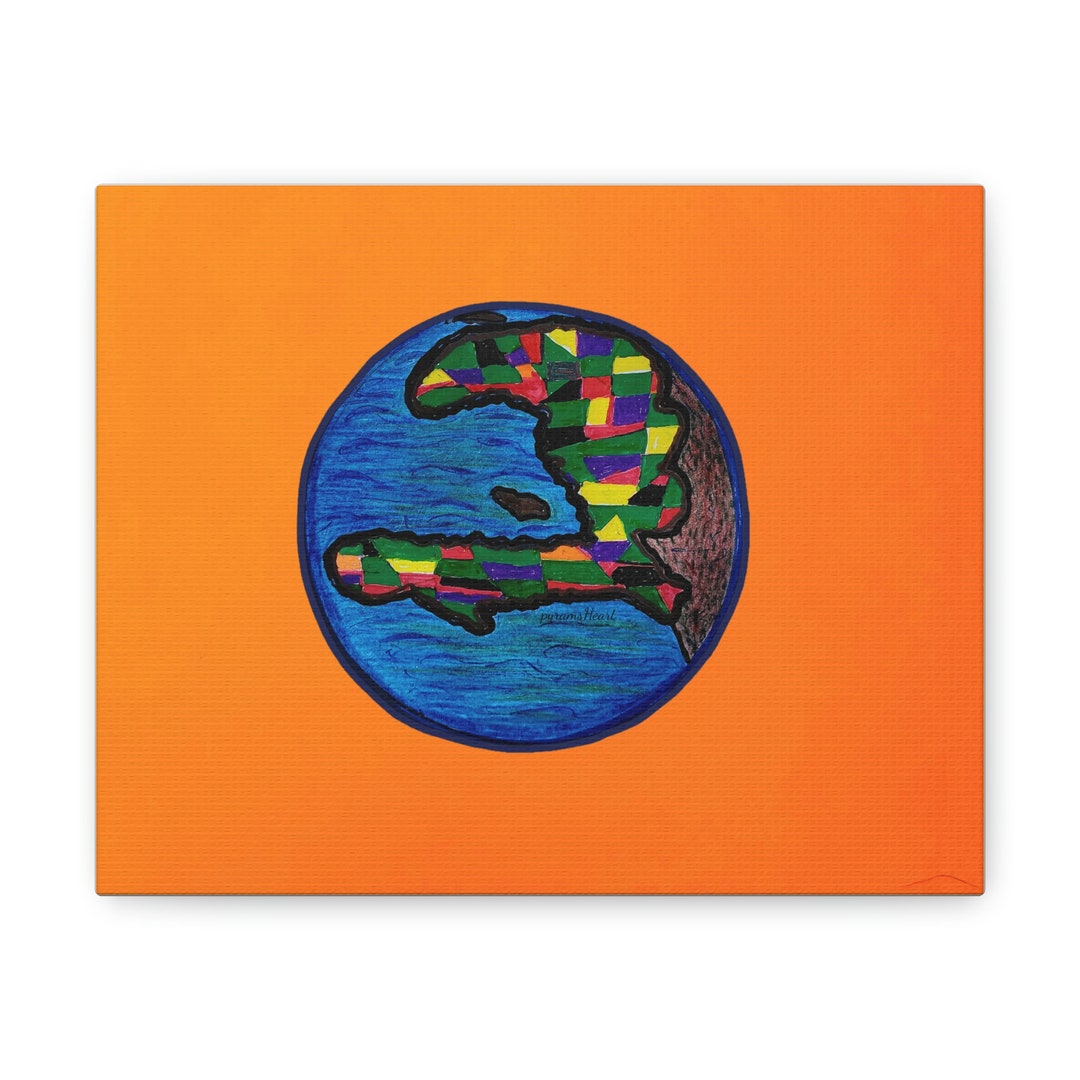 Canvas Gallery Wraps map Art Home Decor Available Only in 10x8 - Etsy