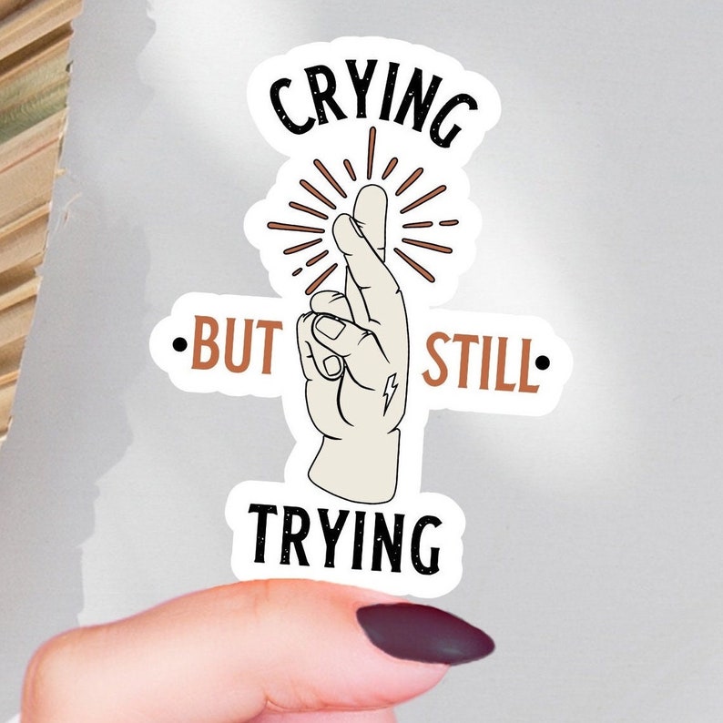 Motivational Vinyl Sticker Mental Health Awareness Encouraging Gift ...