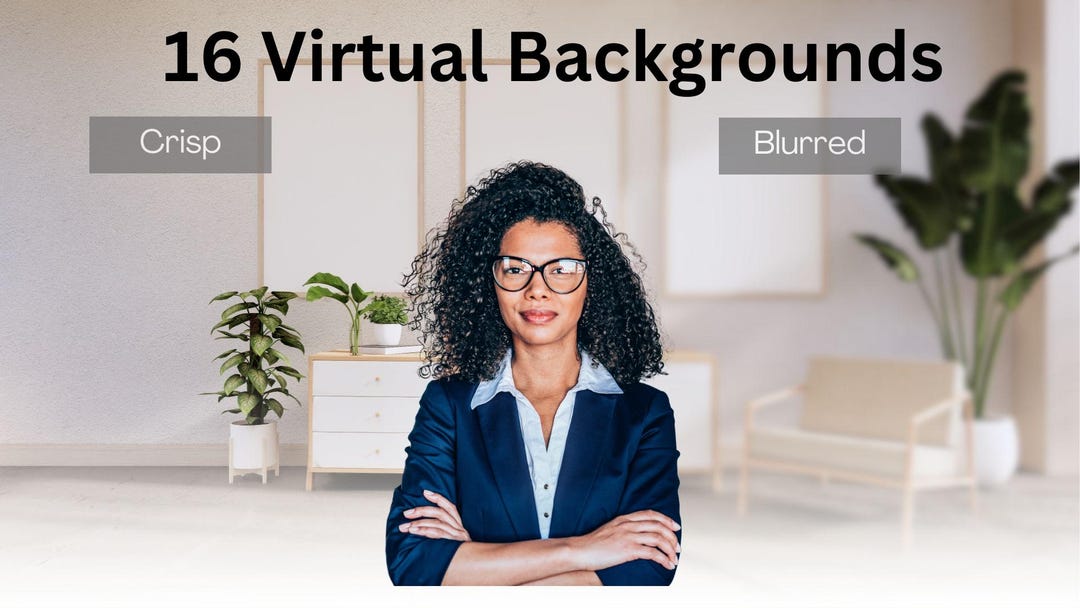 Virtual Backgrounds Pack – 16 Zoom & Teams Meeting Images (digital ...