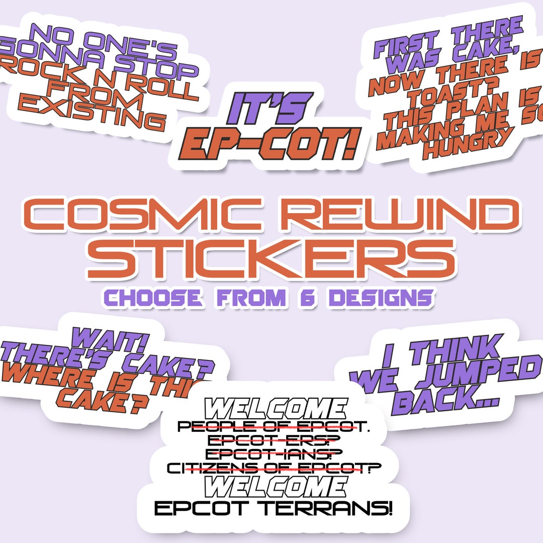 Cosmic Rewind Stickers Cosmic Rewind Quotes GOTG Cosmic Rewind Cosmic ...
