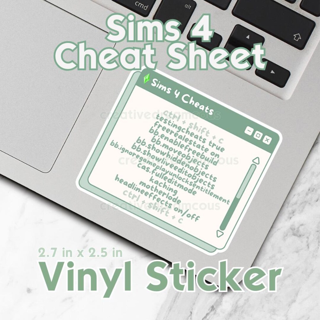 Sims 4 Cheat List Sticker | Sims 4 Cheat Sticker | Sims Sticker | Video ... Sims 4 Cheat List Sticker | Sims 4 Cheat Sticker | Sims Sticker | Video ...