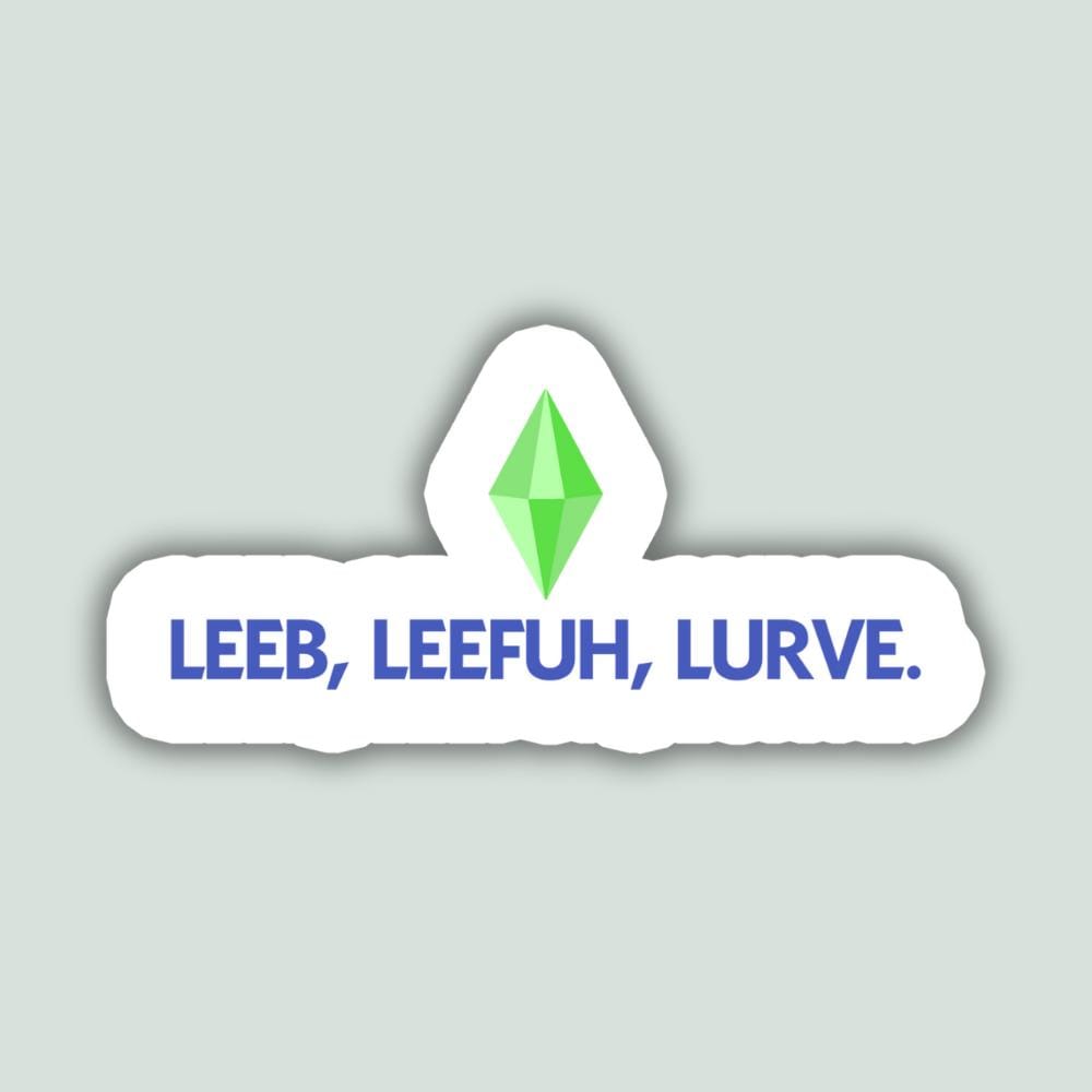 Sims 4 Leeb Leefuh Sticker | Sims 4 Simlish Sticker | Sims 4 Sticker ...