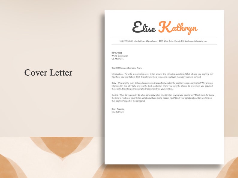 Teacher Resume Template Word, Pages, Google Docs, Creative Teacher ...