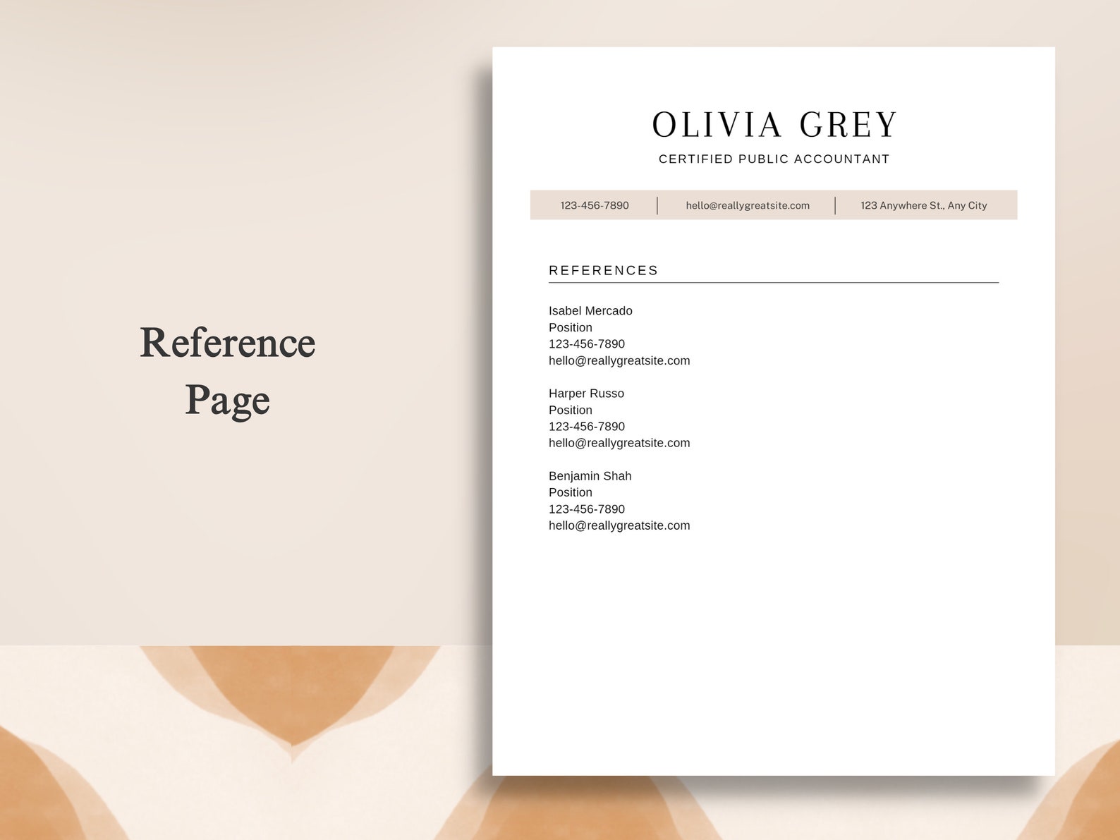 Clean, Executive Resume Template 2023, Modern CEO Resume Template for Word and Apple Pages ...