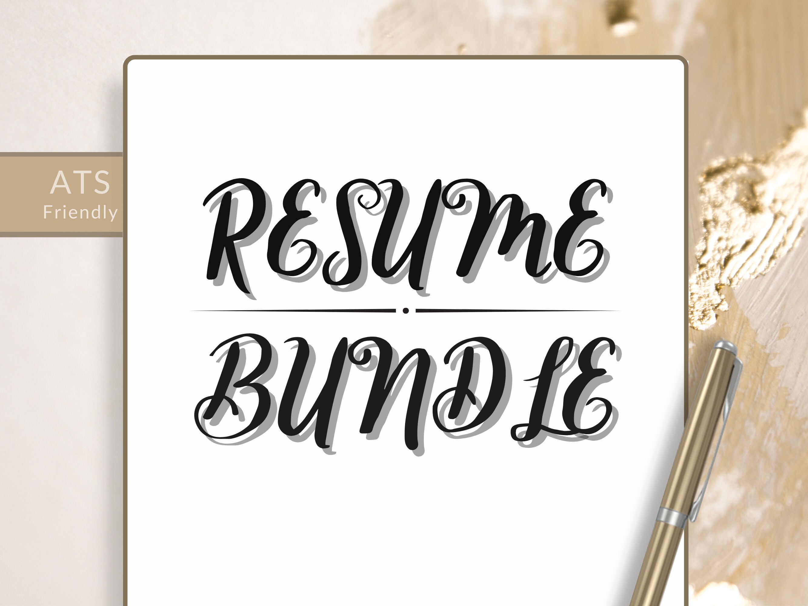 Resume TEMPLATE BUNDLE Curriculum Vitae Word, Professional Resume ...