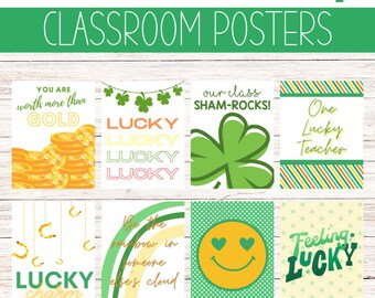 St Patricks Day Decor, St Patrick's Day Prints, Printable, Classroom ...