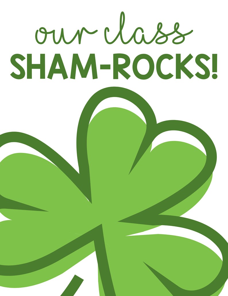 St. Patrick's Day Classroom Posters - Etsy