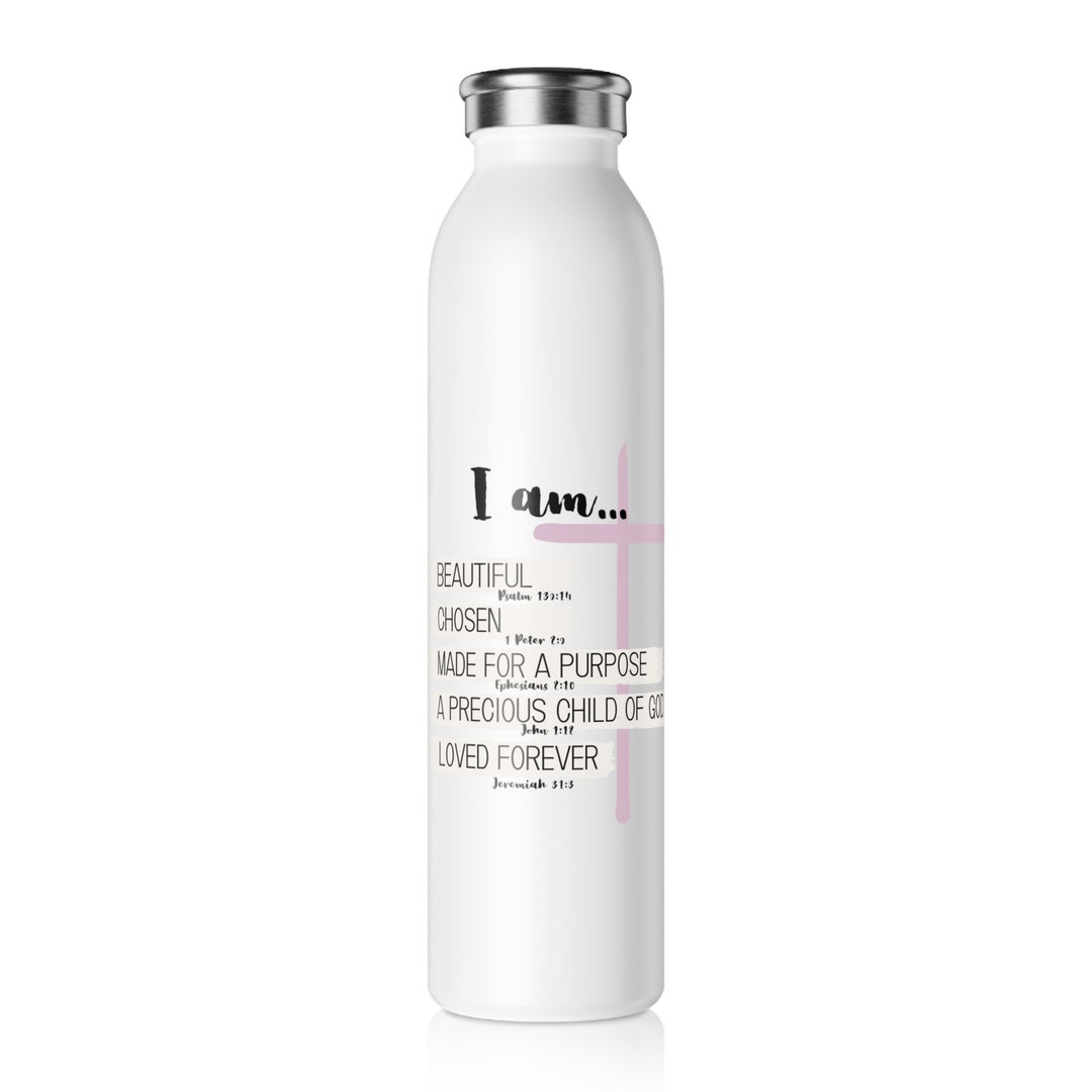 Slim Water Bottle - Etsy