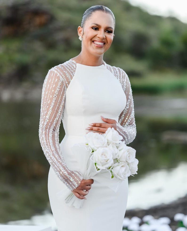 Simple Wedding Dress, Elopement Dress, Short Bridal Dress, Bridal ...