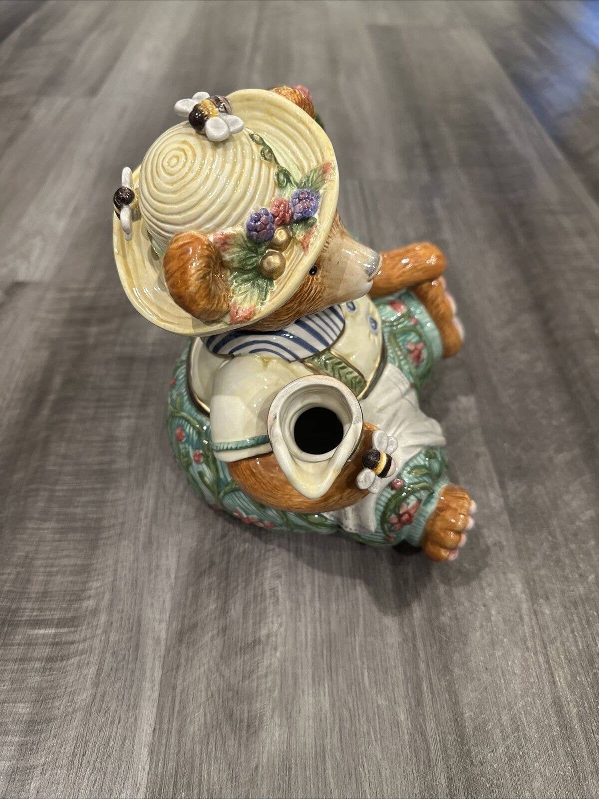 Fitz and Floyd Teddy Bear Honey Jar Bee Pitcher - Etsy Canada
