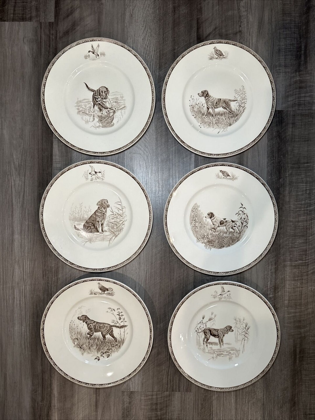 The American Sporting Dog Plates Wedgwood by Marguerite Kirmse (set of ...